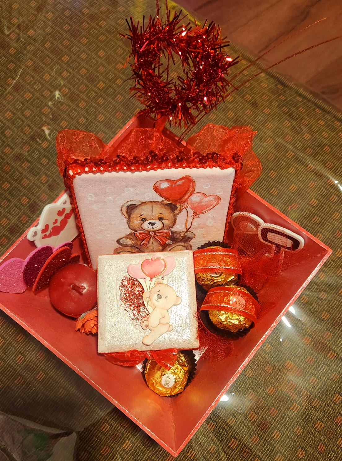 Cute Bear & Candy Box With Chocolate - Art PRX Designs